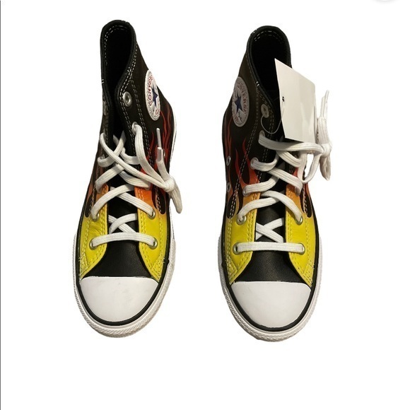 Converse | Shoes | Converse Chuck Taylor Allstar 7 Hi Print Flames ...
